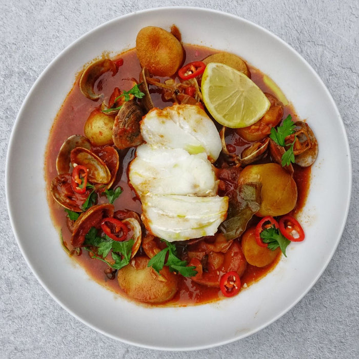Fish Stew With Cod, Clams & Chorizo – Borough Broth