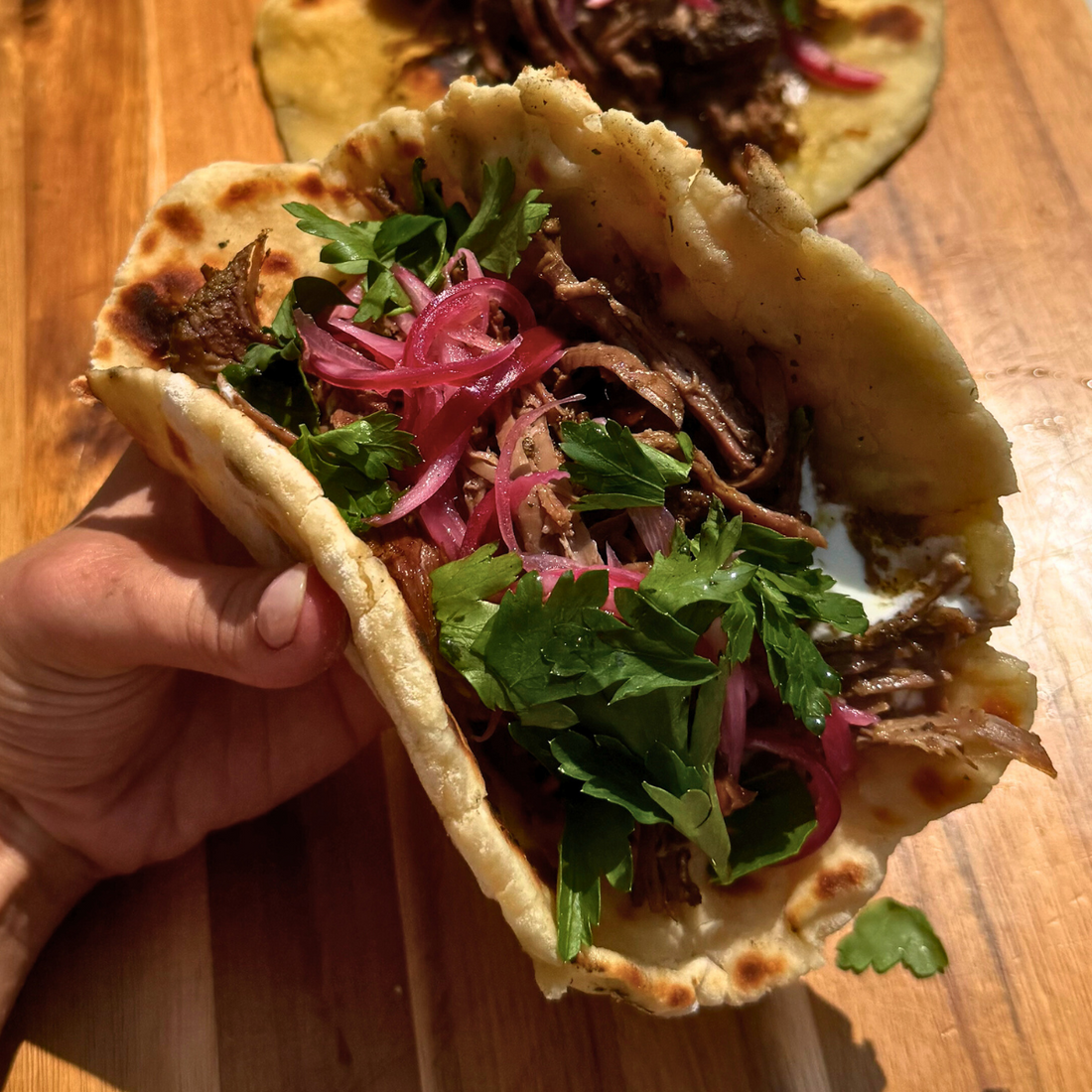 Beef Fat and Garlic Flatbreads – Borough Broth